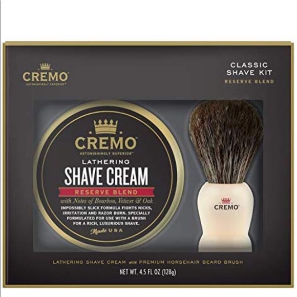 Cremo | Other | Cremo Classic Reserve Blend Shaving Brush Kit Nwt ...